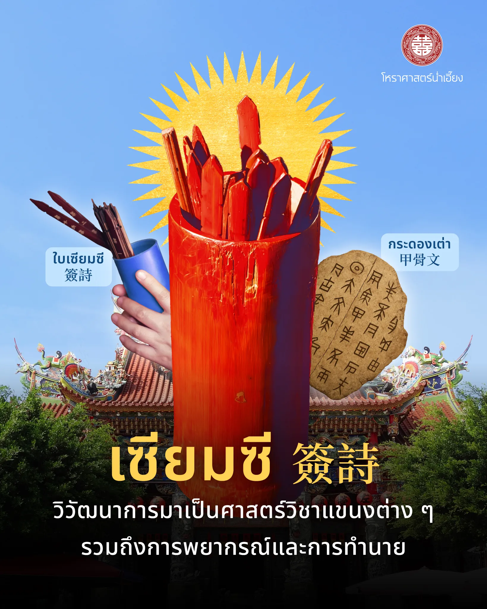 เซียมซี ไม้ติ้วเสี่ยงทาย 📜 - Num Eiang